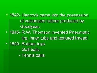 Rubber industry | PPT