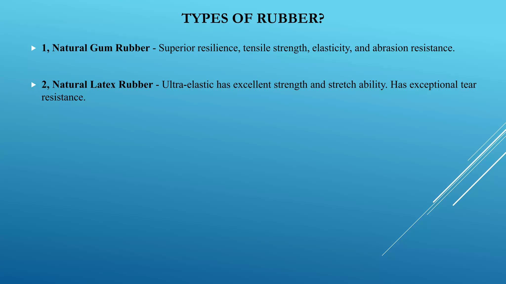 Rubber industry Presentation | PPTX