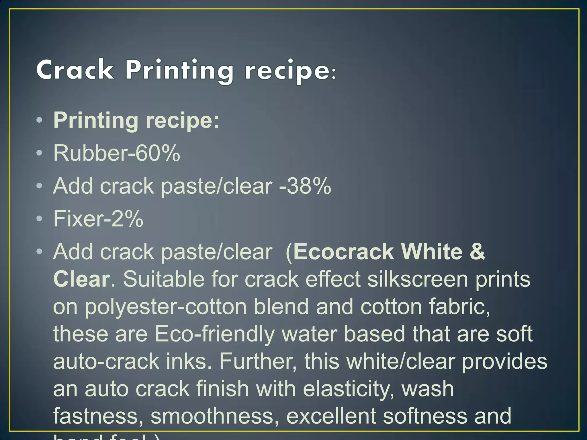 Rubber printing v/s Crack printing | PDF