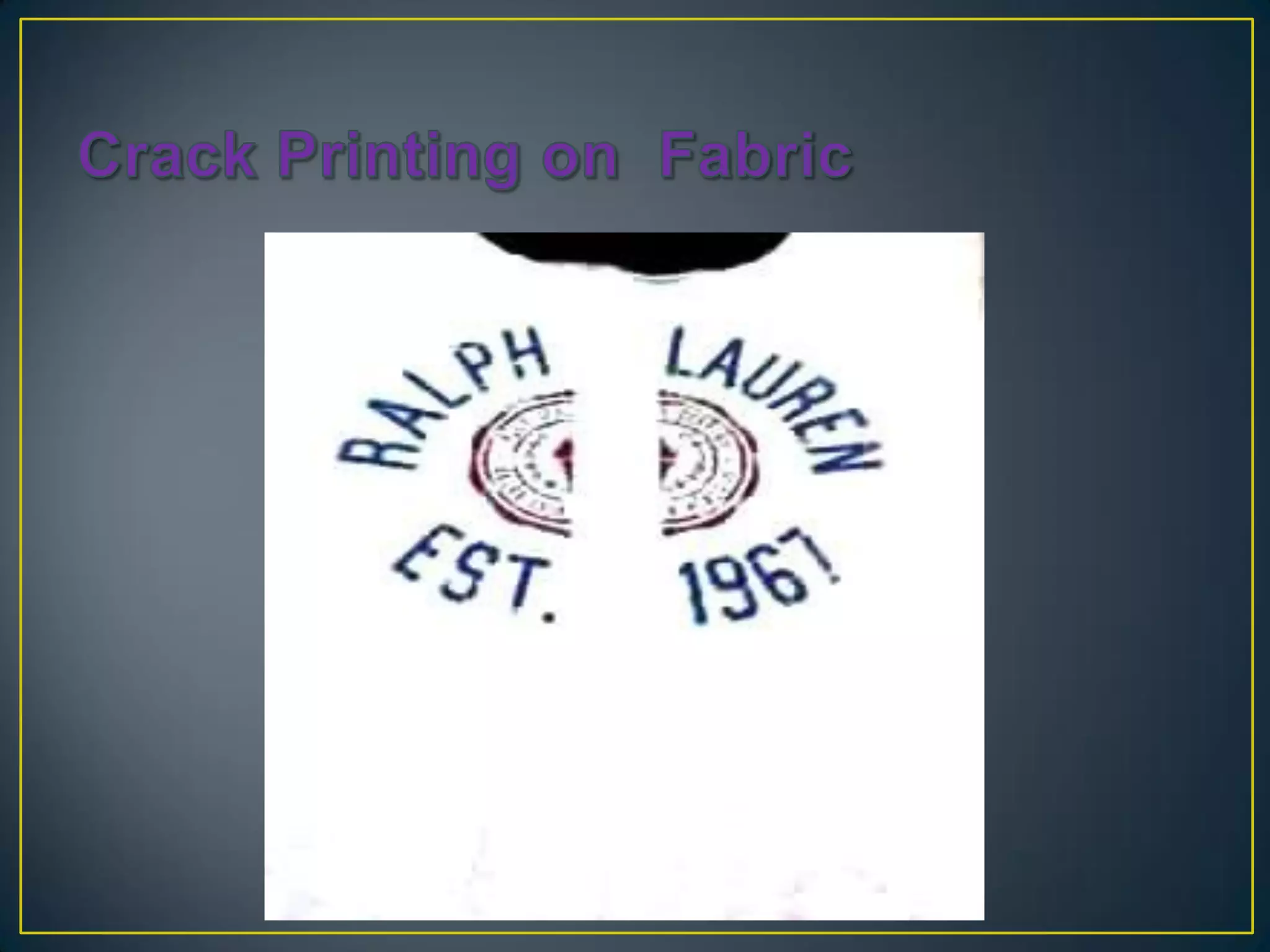 Rubber printing v/s Crack printing | PDF