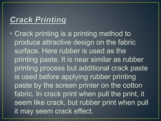 Rubber printing v/s Crack printing | PDF