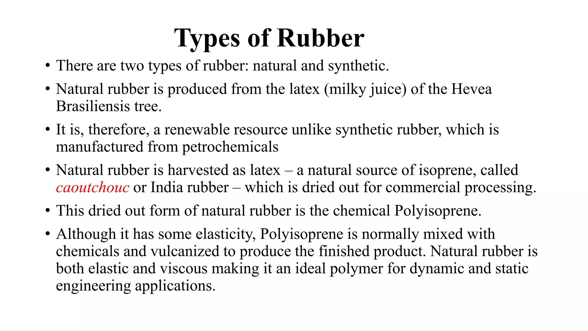 Rubber processing 1 | PPTX