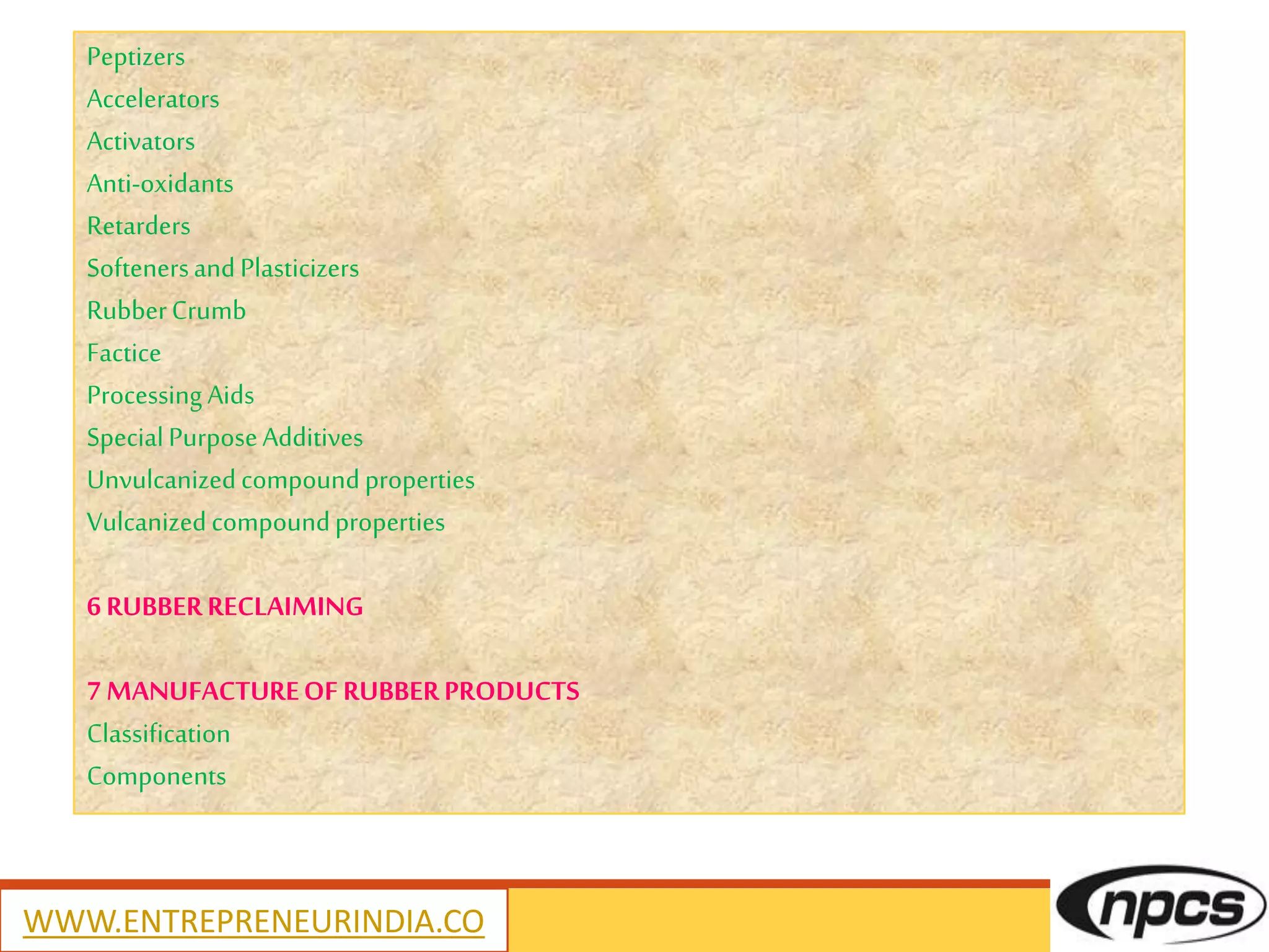 Rubber Processing and Profiting: Compounding, Mixing, Vulcanization ...