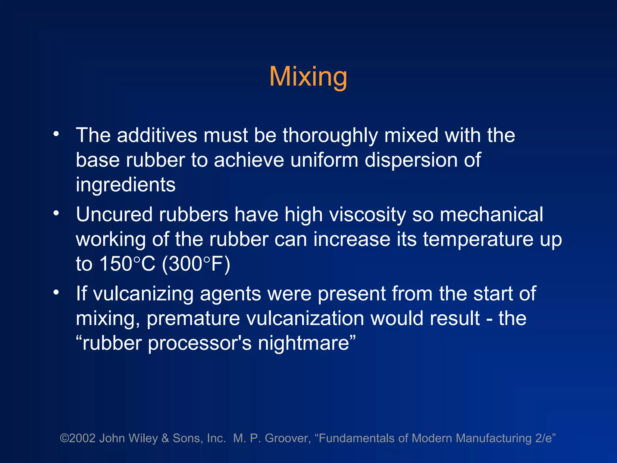 Rubber processing technology | PPT