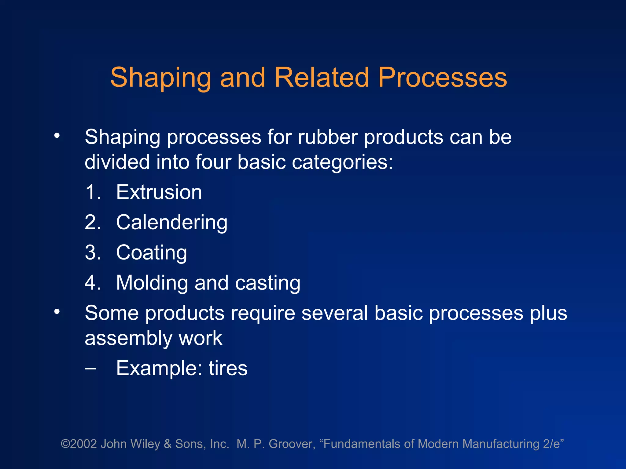 Rubber processing technology | PPT