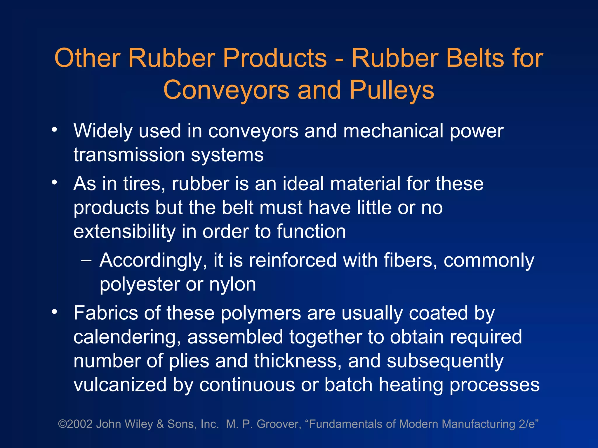 Rubber processing technology | PPT