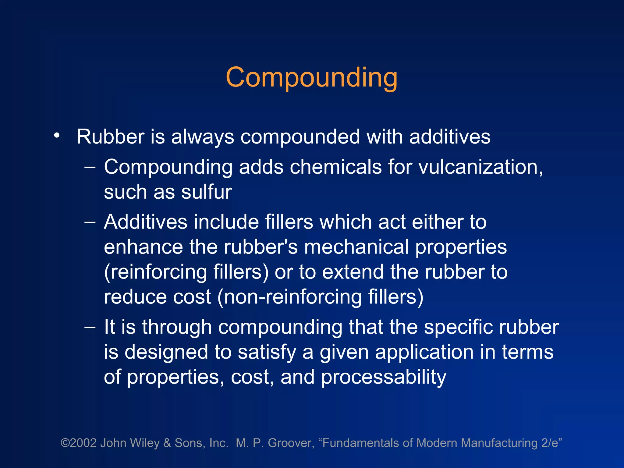 Rubber processing technology | PPT