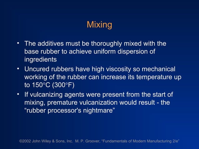 Rubber processing technology | PPT | Chemistry | Science
