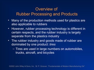 Rubber processing technology | PPT