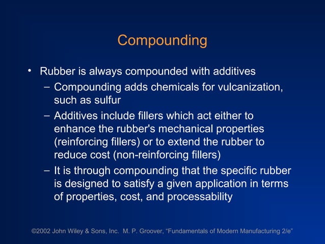 Rubber processing technology | PPT | Chemistry | Science