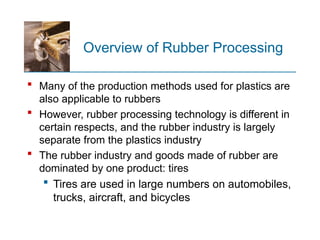 Rubber Processing Technology and Compounding.ppt | Chemistry | Science