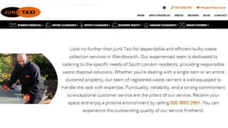 Rubbish Removal Wandsworth With Junk Taxi | PPT