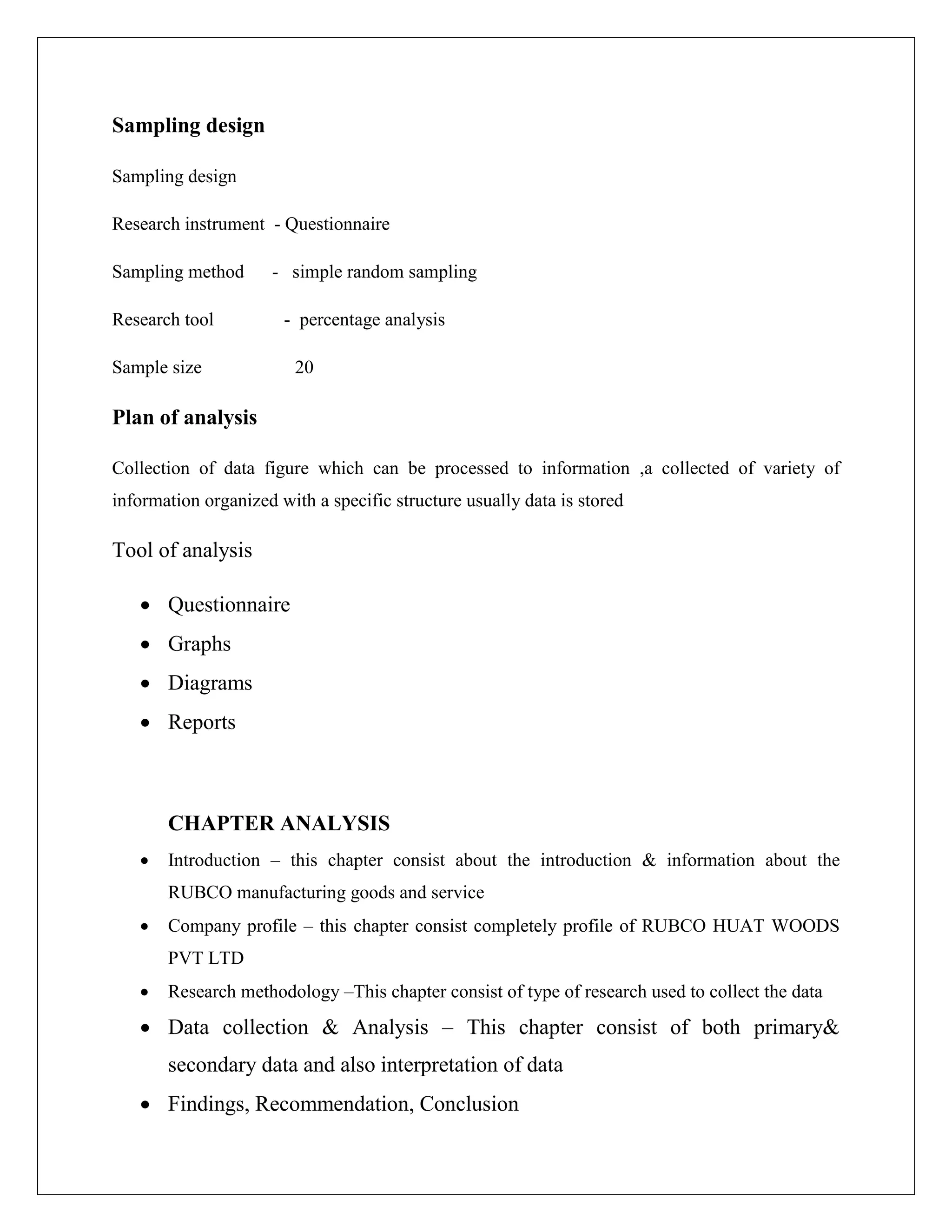 Rubco marketing project | PDF