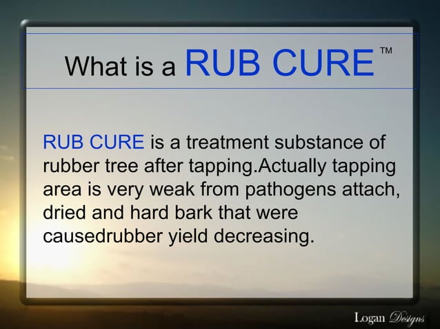 Rub cure | PPT