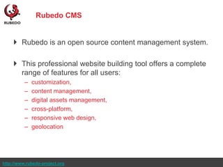 Rubedo and customization | PPTX