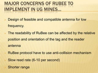 RuBee in Underground Coal Mines | PPT
