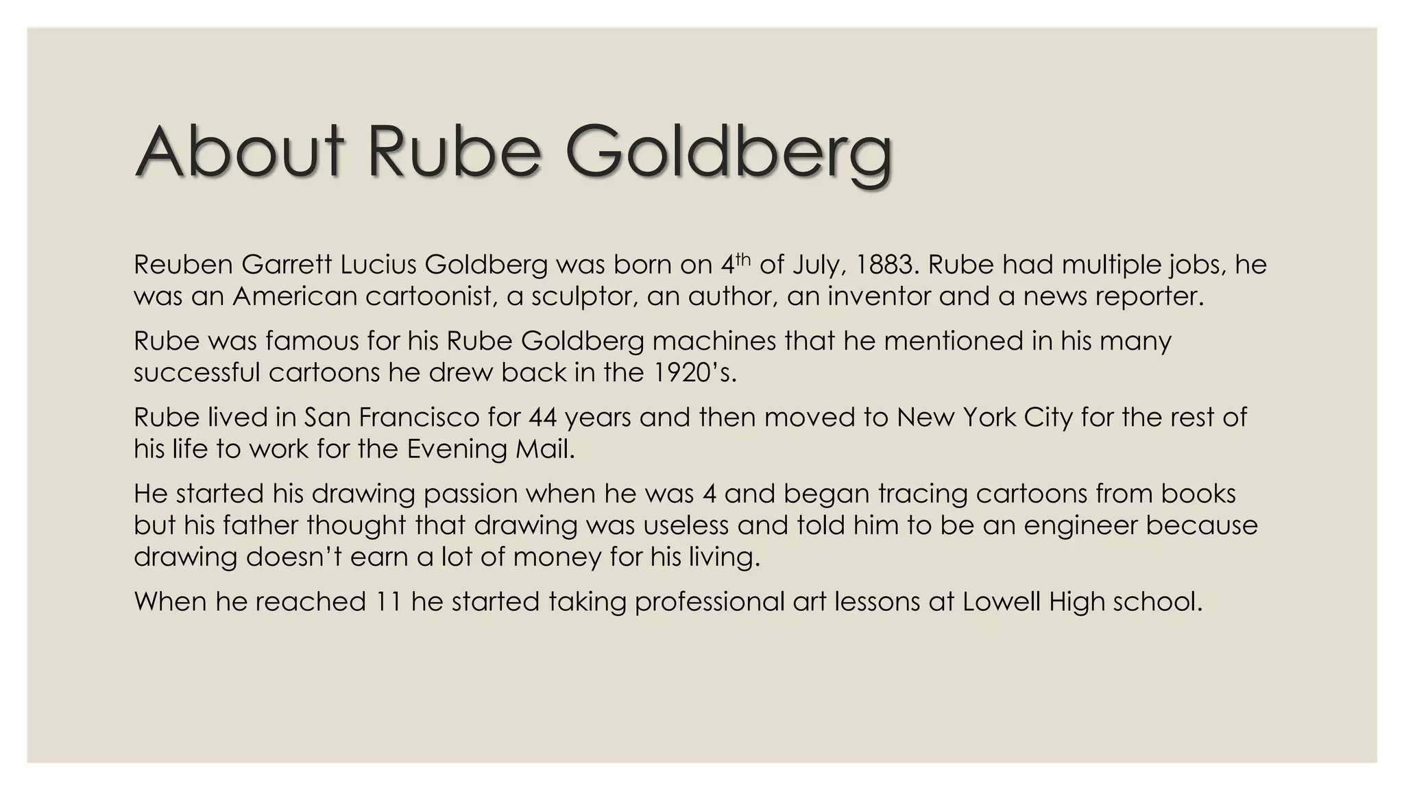 Yr05 Rube Goldberg Project | PPTX | Drawing and Sketching | Arts and Crafts