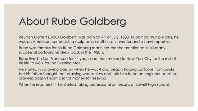 Yr05 Rube Goldberg Project | PPT
