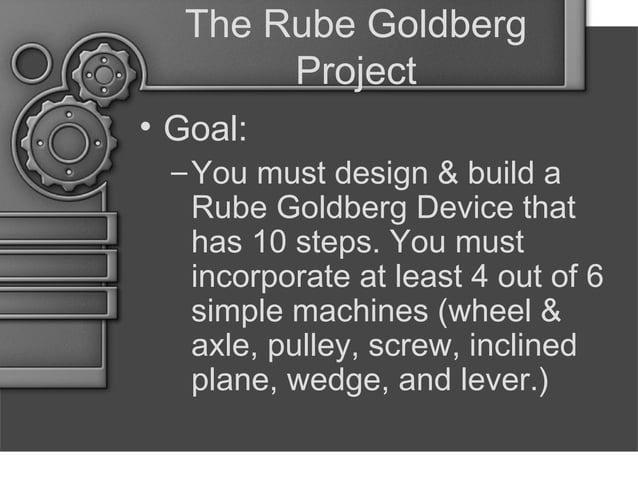 Rube goldberg project | PPT