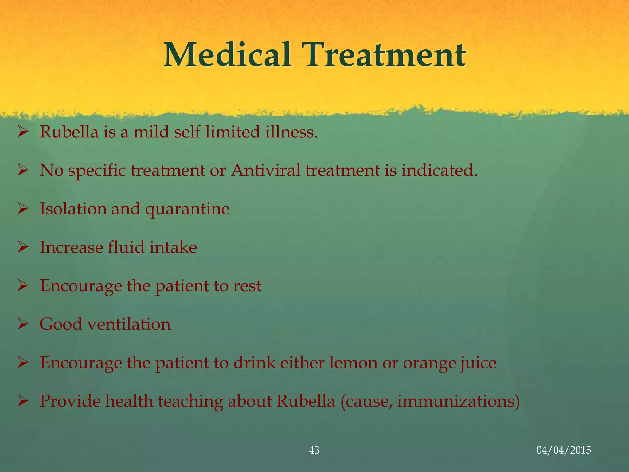 Rubella (Seminar) | PPTX