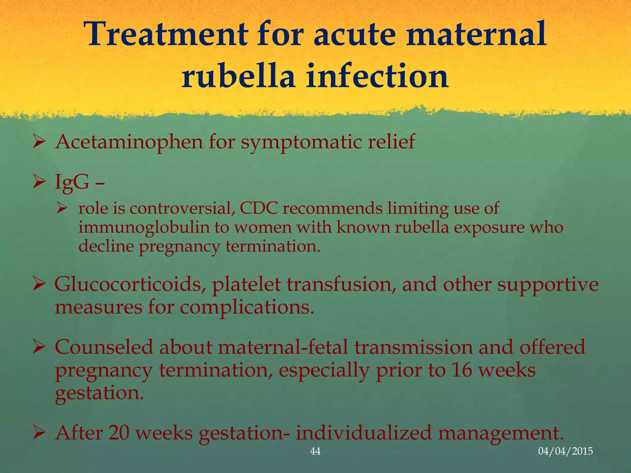 Rubella (Seminar) | PPTX