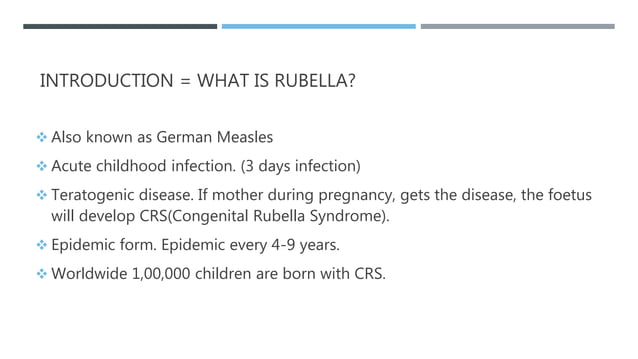 Rubella | PPTX