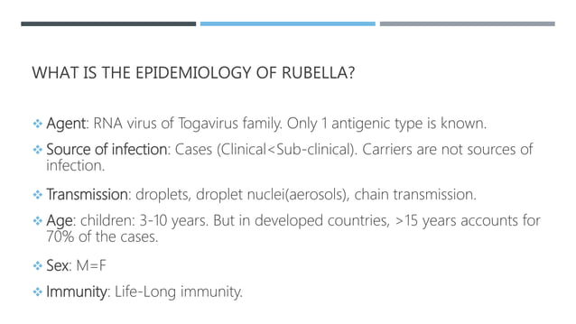 Rubella | PPTX
