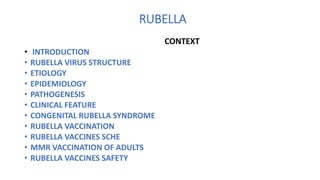 Rubella Department of Physiotherapy, SHUATS | PPT
