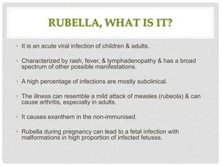 Rubella (german measles) | PPTX