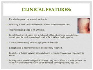 Rubella (german measles) | PPTX