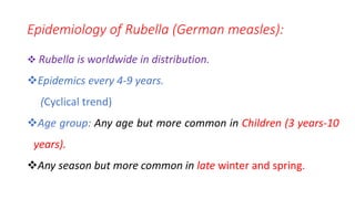 Rubella (German measles),PSM,COMMUNITY MEDICINE,DR NARENDRA KUMAR YADAV ...
