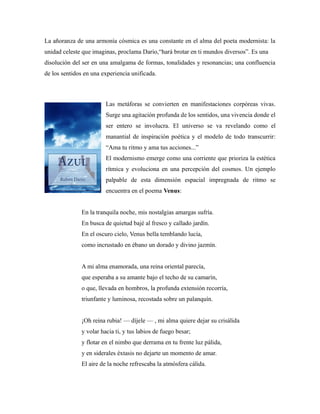 Rubén Darío:la magnificencia de Azul | PDF