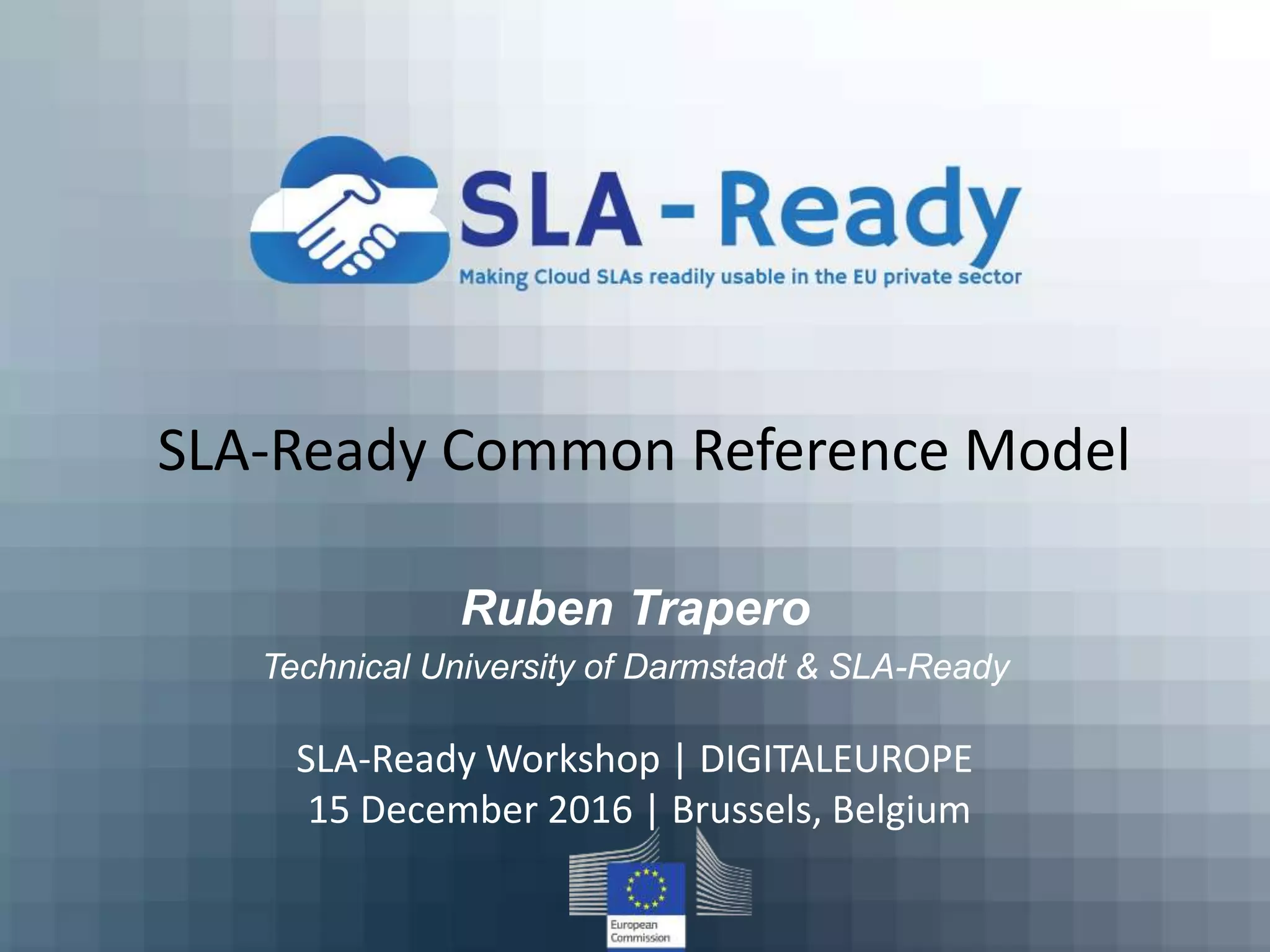 SLA-Ready Common Reference Model | PPT
