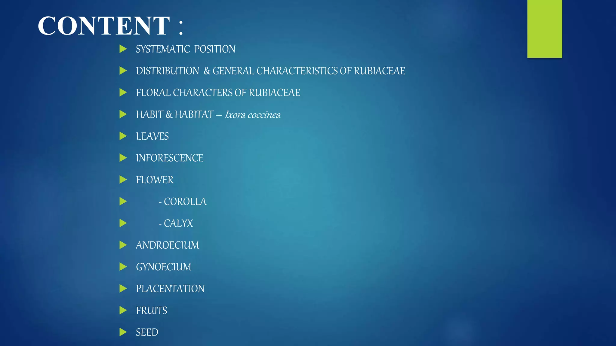 Rubiaceae | PPTX