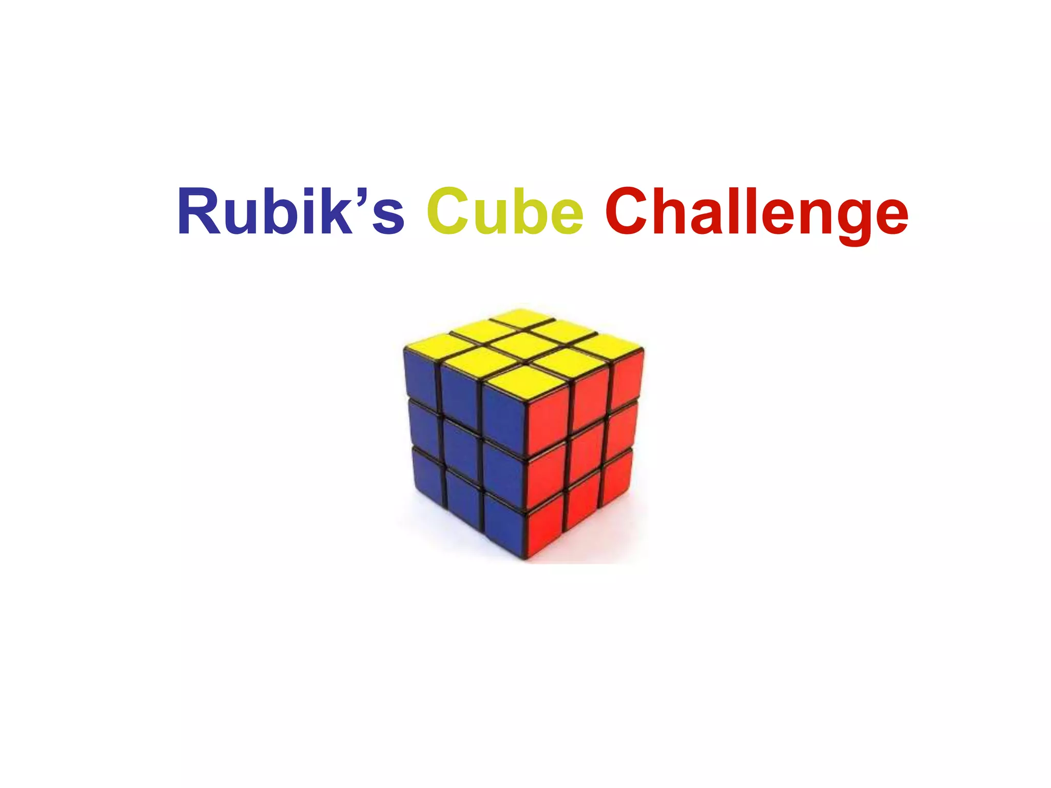Rubik’s Cube Challenge | PPT