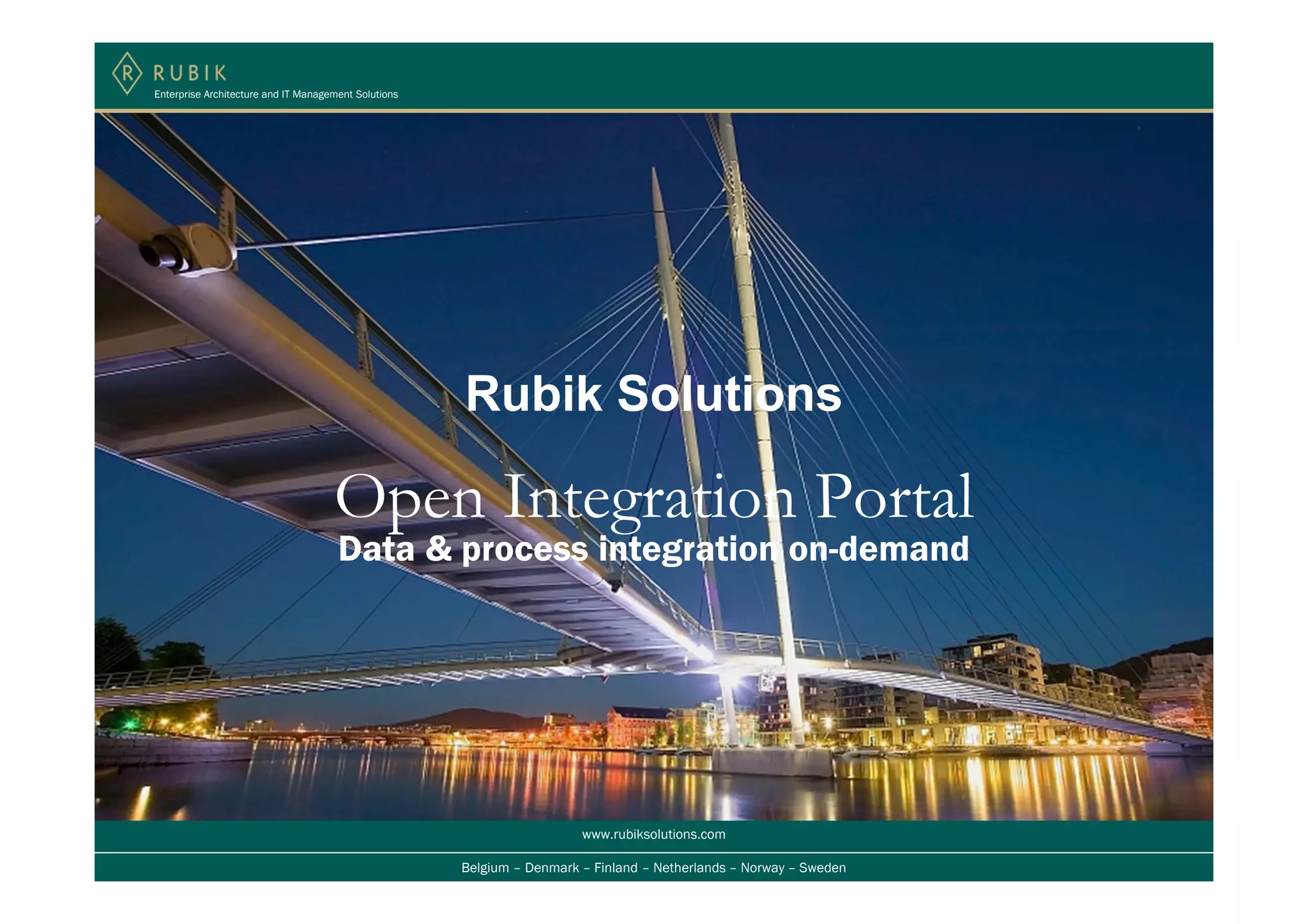 Rubik Open Integration Portal | PDF | Databases | Computer Software and Applications