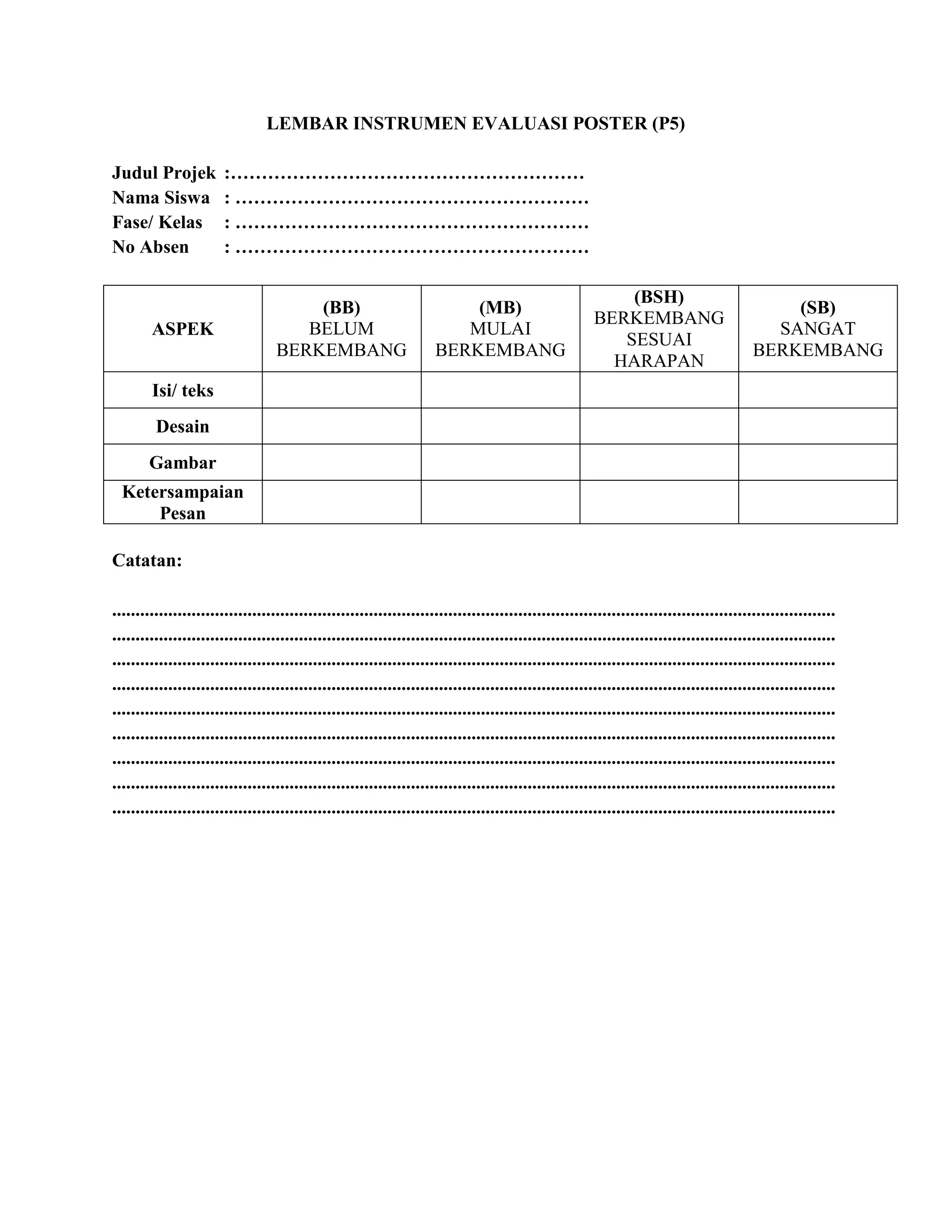 CONTOH RUBIK PENILAIAN P5RA Jenjang MA/ SMA Suara Demokrasi.docx