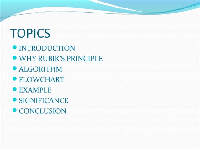 Rubik's Cube Principle For Image Encryption | PPT | Computing | Technology & Computing