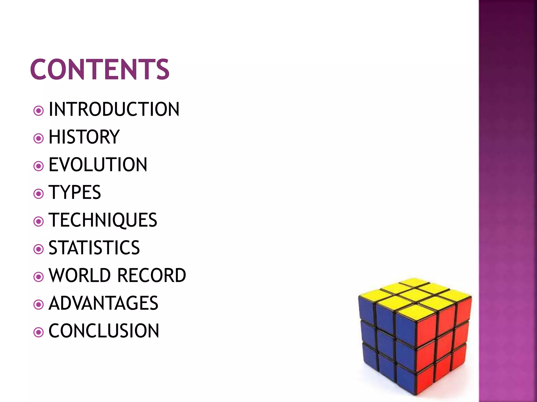 About Rubik’s cube and how it was developed with its statistics | PPT