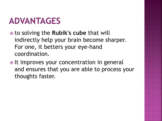 About Rubik’s cube and how it was developed with its statistics | PPT