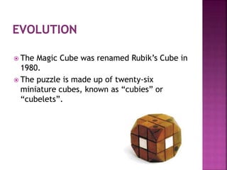 About Rubik’s cube and how it was developed with its statistics | PPT
