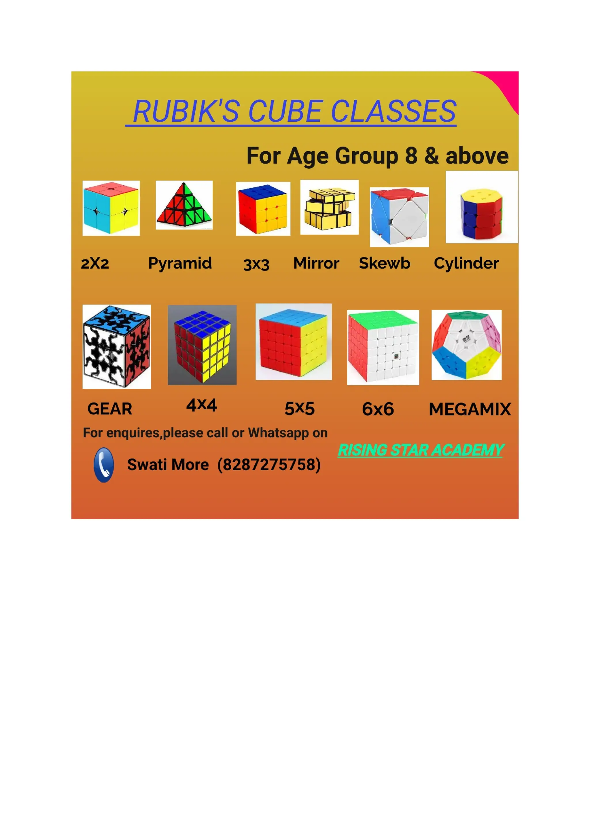 Online rubiks cube classes available onl | DOCX