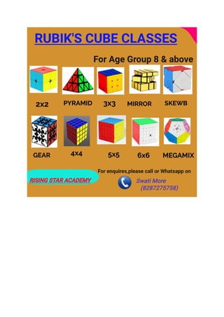 Online rubiks cube classes available onl | PDF