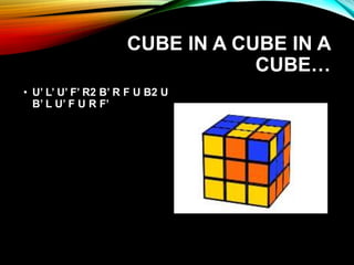 Rubik’s cube pattern’s | PPTX