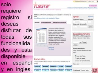 Rubistar | PPT