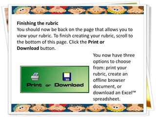 Rubistar tutorial | PPTX