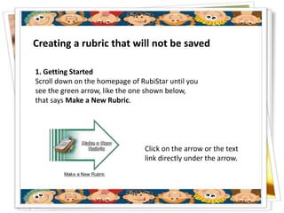 Rubistar tutorial | PPTX