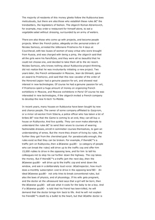 Rublyovka. Russia | PDF