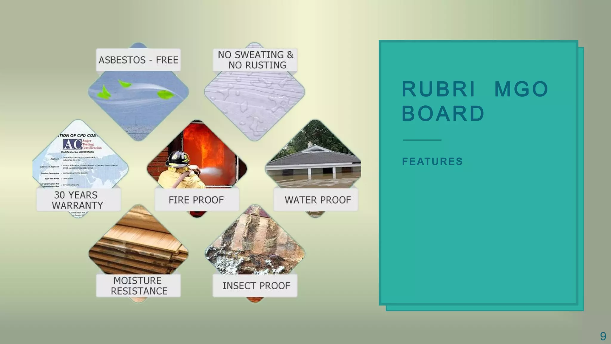 Rubri New type MgO / Fiber cement board | PPT