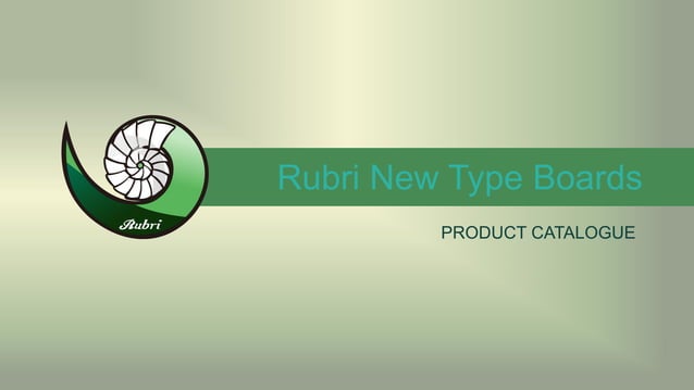 Rubri New type MgO / Fiber cement board | PPT